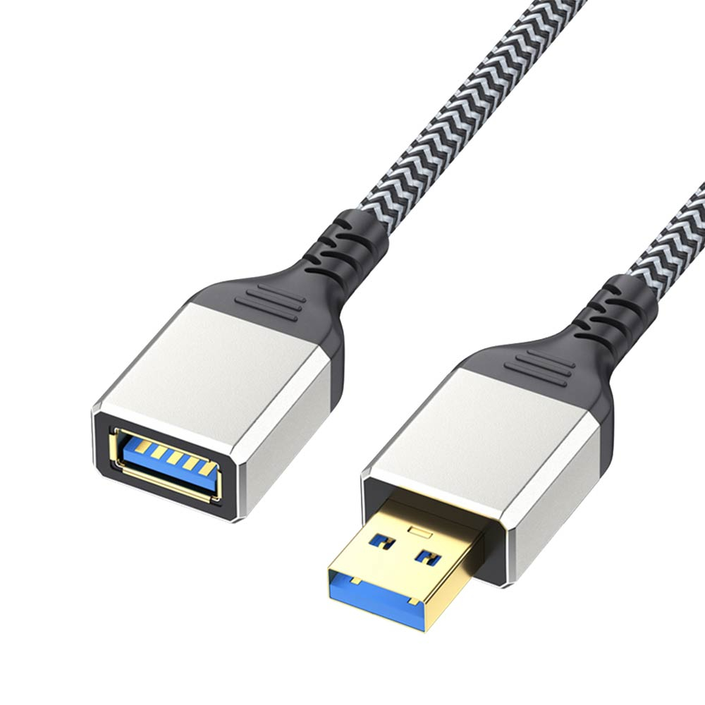 Rallonge Câble USB 3.0 Mâle vers Femelle Nylon Tressé 3m - Noir